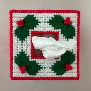 Handmade | Holiday | Handmade Vintage Christmas Tree Tissue Box Cover ...